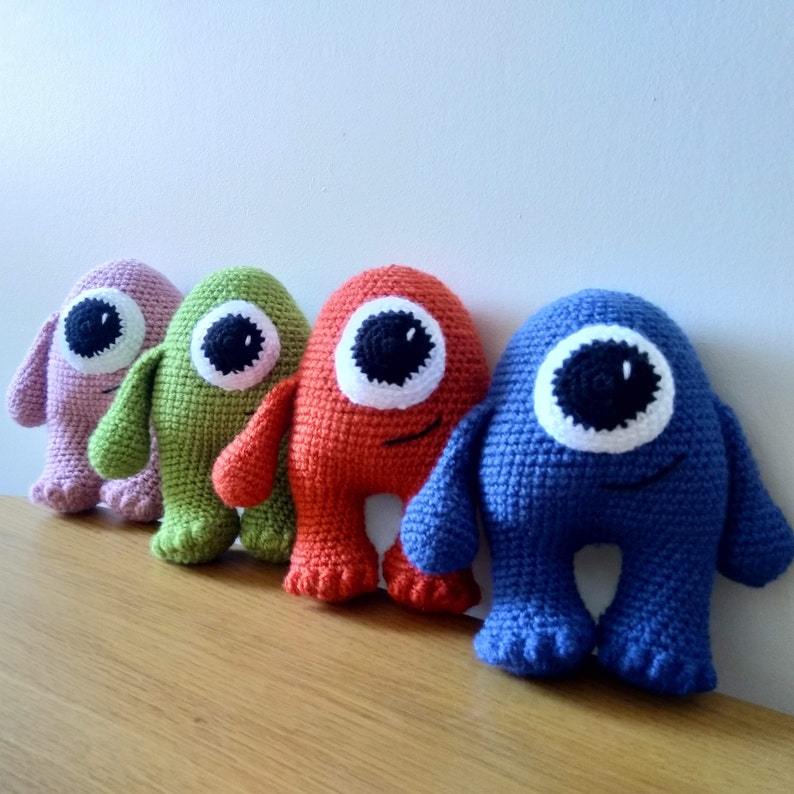Cute Monster Crochet Pattern - Etsy