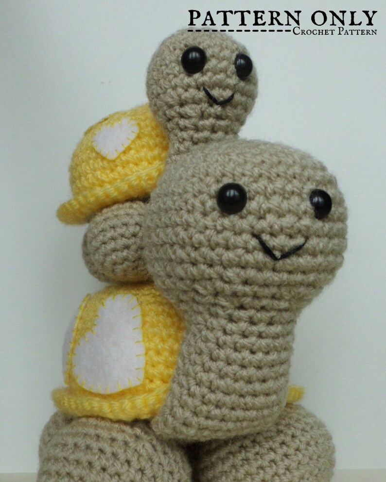 Tortoise Crochet Patterns, 2 in 1 - Etsy