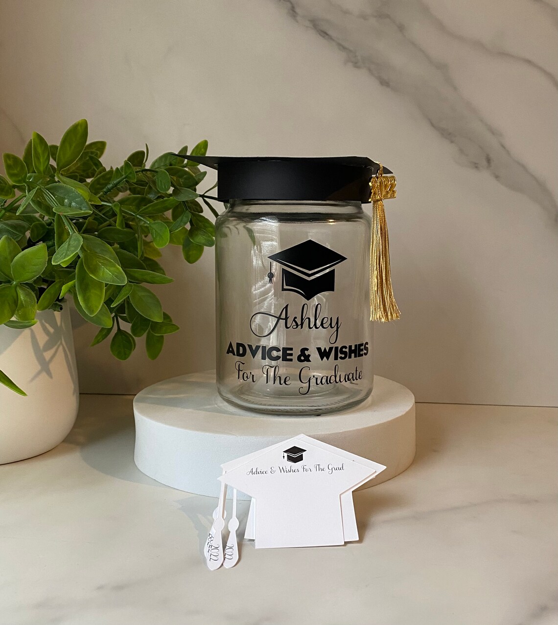 Personalized Words of Wisdom Graduation Jar Graduation Jar - Etsy