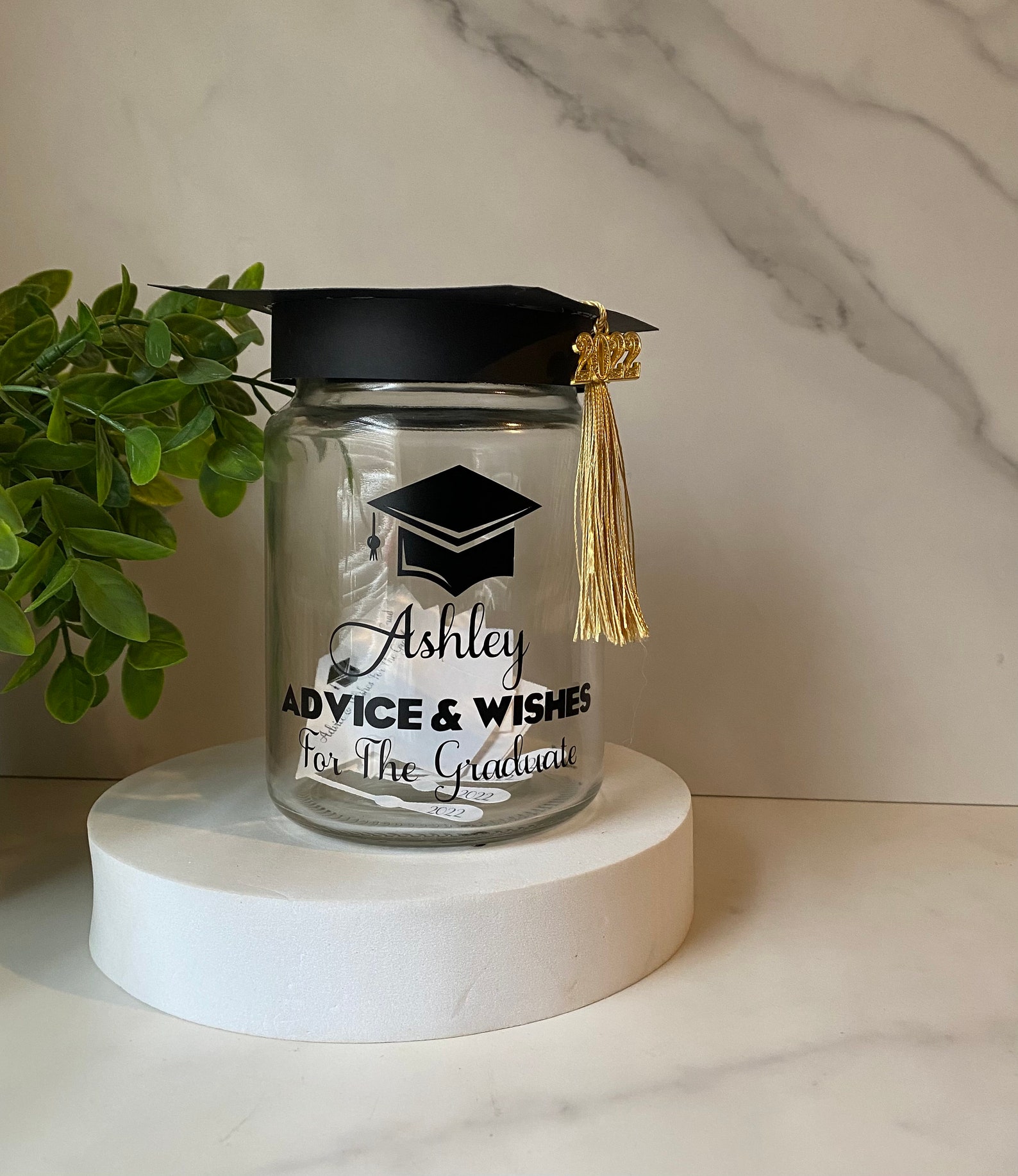 Personalized Words of Wisdom Graduation Jar Graduation Jar - Etsy
