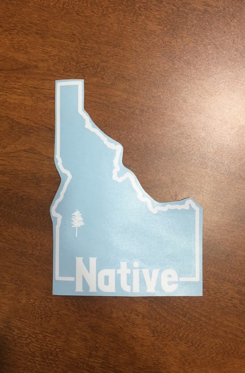 Idaho Native Car Decal - Etsy