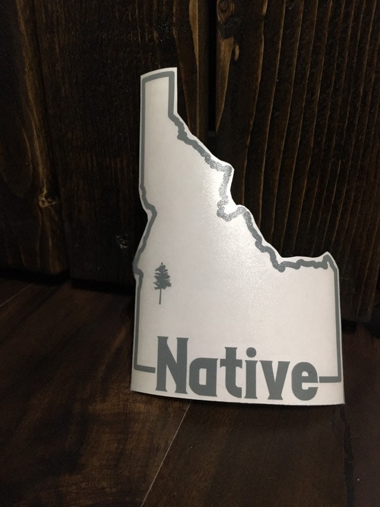 Idaho Native Car Decal - Etsy