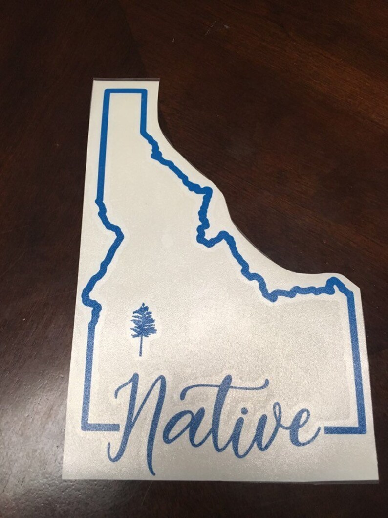 Idaho Native Car Decal - Etsy