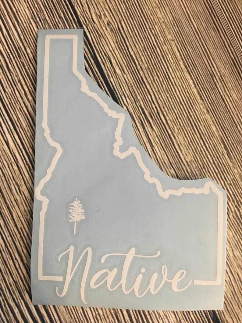 Idaho Native Car Decal - Etsy