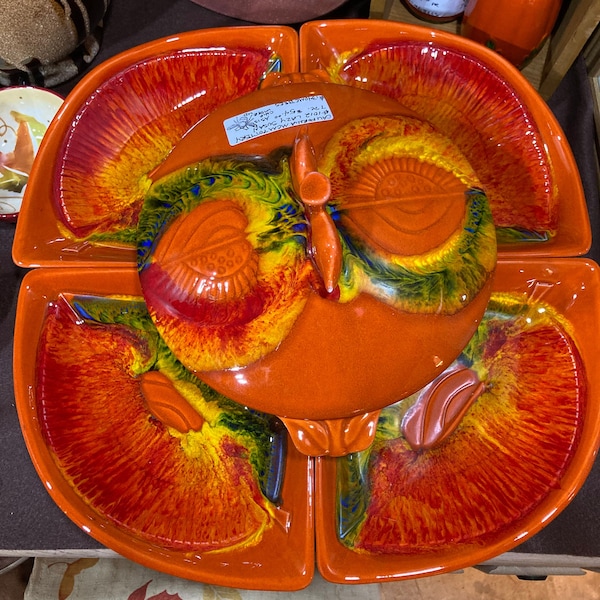 Mcm Pottery Lazy Susan - Etsy