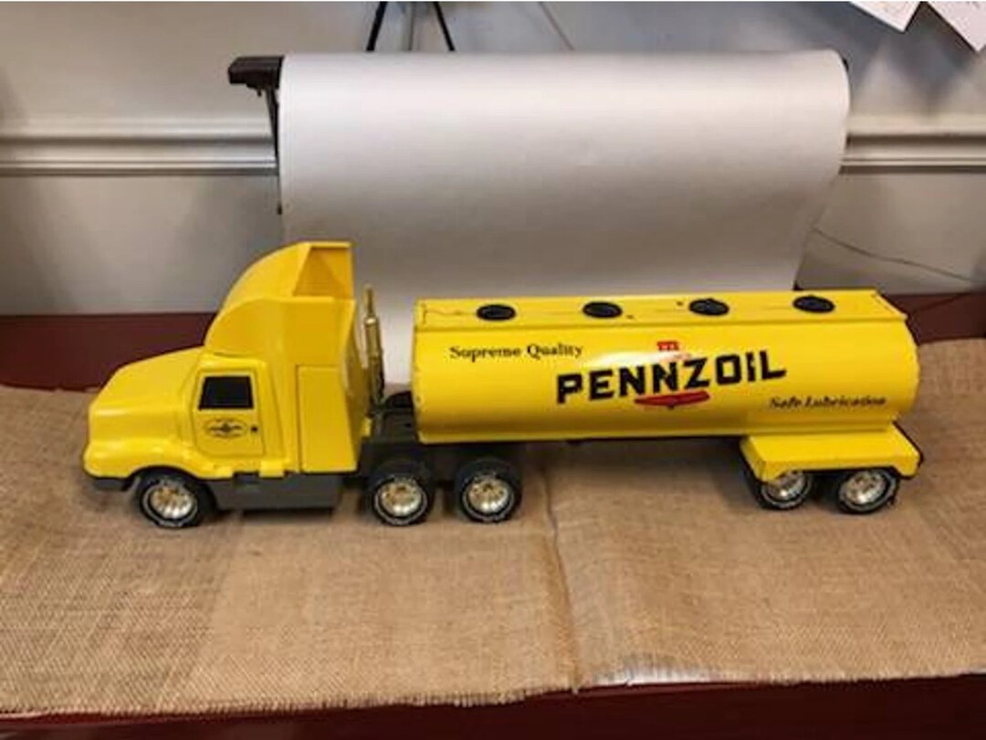 Vintage Ertl Deluxe International Semi Truck Pennzoil Tanker ...