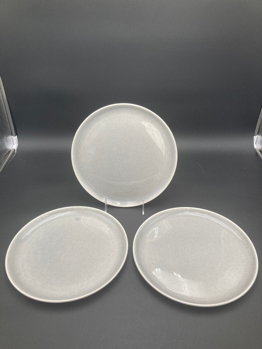Russell Wright American Modern Granite Gray Dinner Plates, by ...