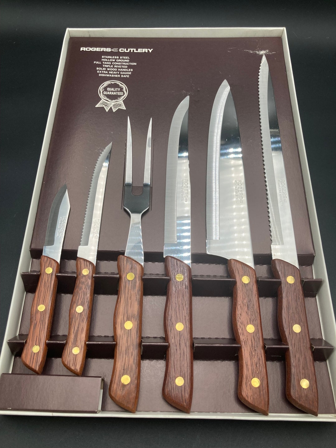 New Old Stock, in Original Box, Rogers Cutlery 6 Pc. Knife Set [beesme ...
