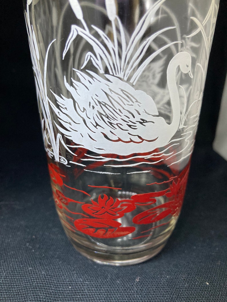 60s Jeannette Swanky Swag Swan and Lilly Pad Glasses beesme - Etsy