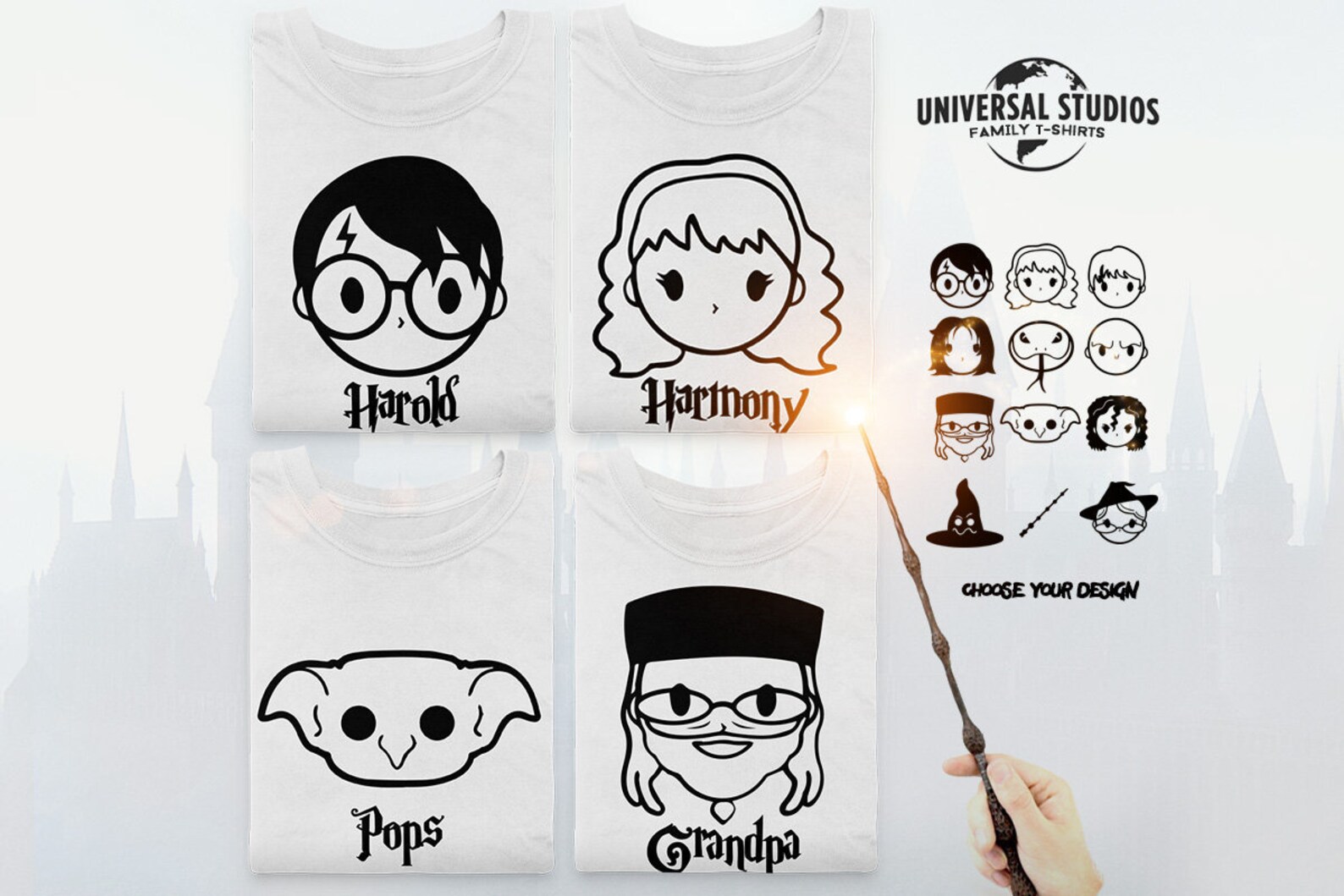 Wizard T Shirt Wizard Character Family Shirts Wizard Shirt | Etsy