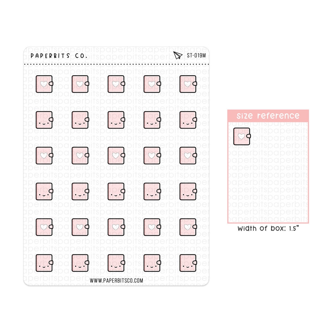 Pink Ring Planner Icons (ST-019) - 1 Sticker Sheet // for Planners and ...
