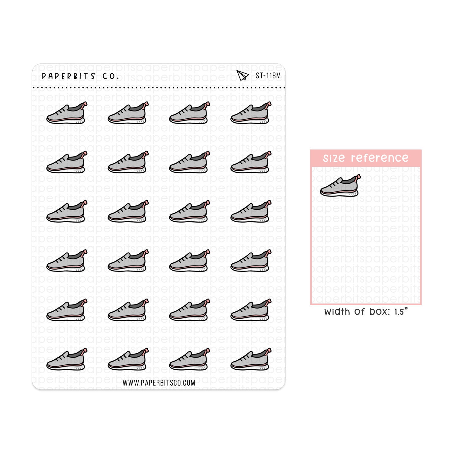 Cute Workout/running Shoes Icons (ST-118) - 1 Sticker Sheet // for ...