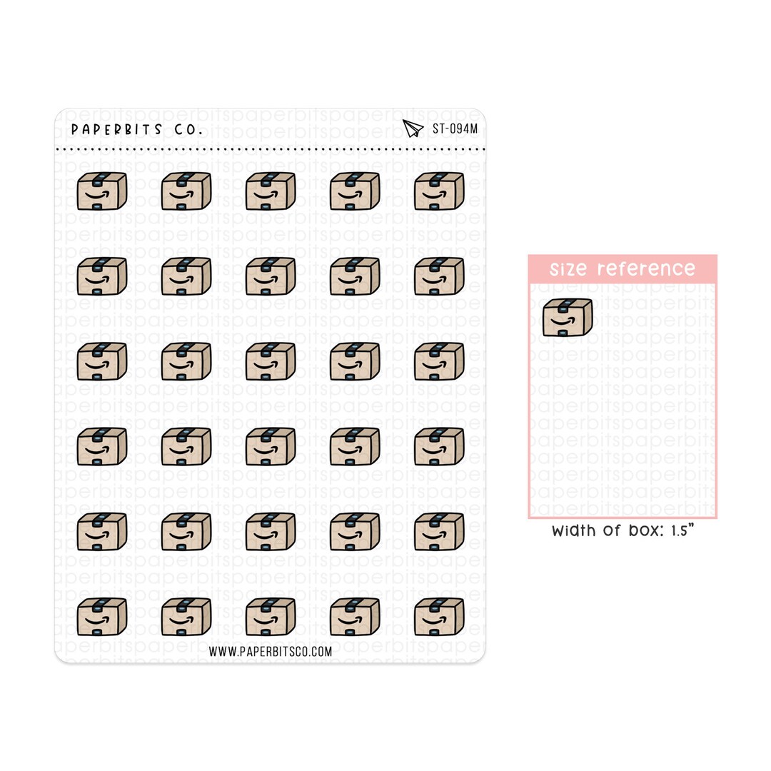 Cute Package Delivery Icons (ST-094) - 1 Sticker Sheet // for Planners ...