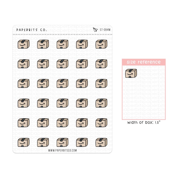 Cute Package Delivery Icons ST-094 1 Sticker Sheet // for | Etsy