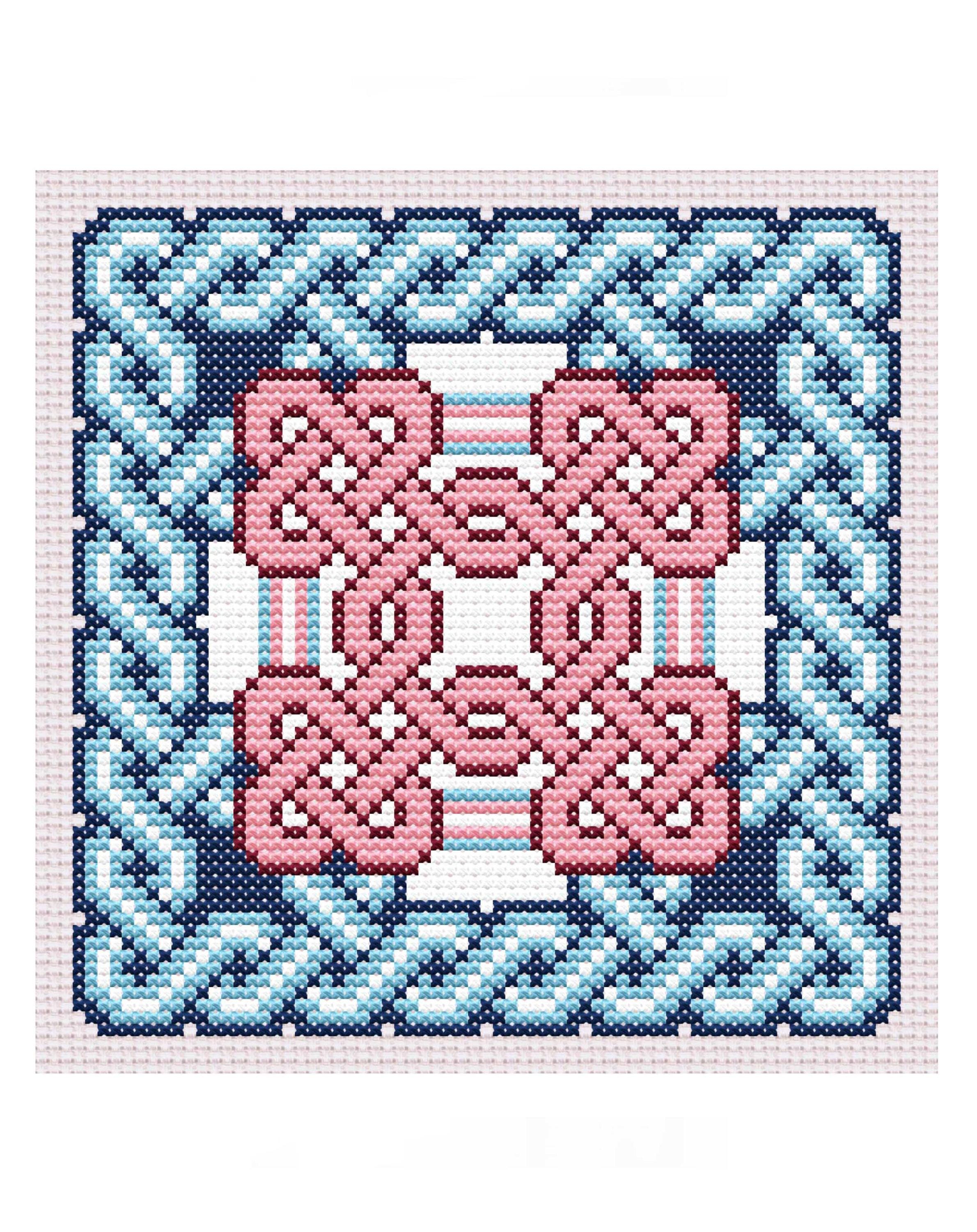 Cross Stitch Pattern - Trans Pride - Etsy