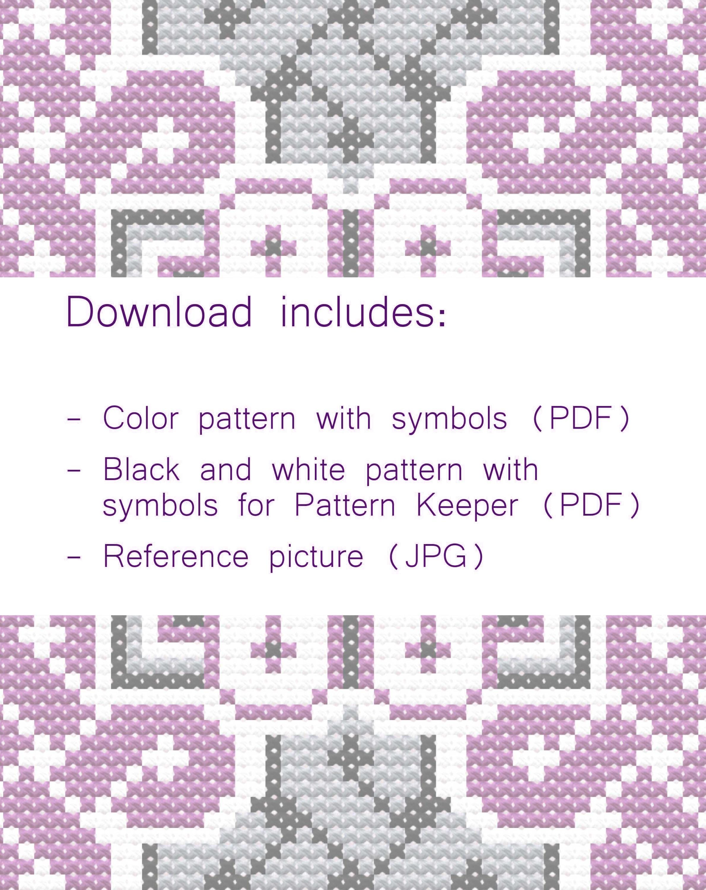 Cross Stitch Pattern - Asexual Pride - Etsy