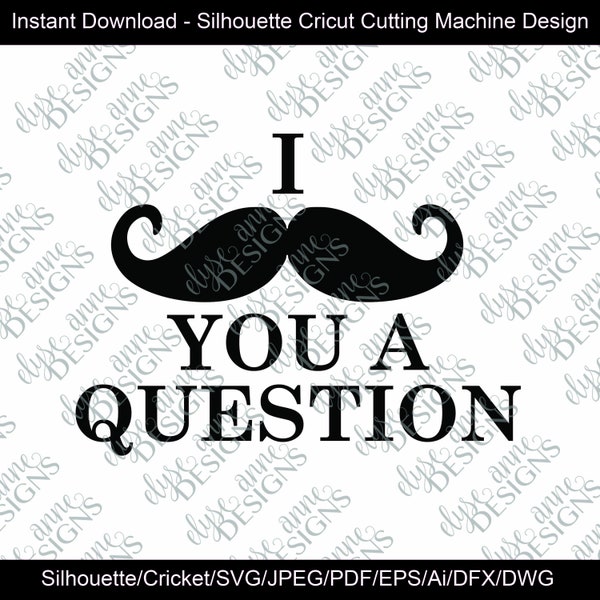 I Mustache You - Etsy