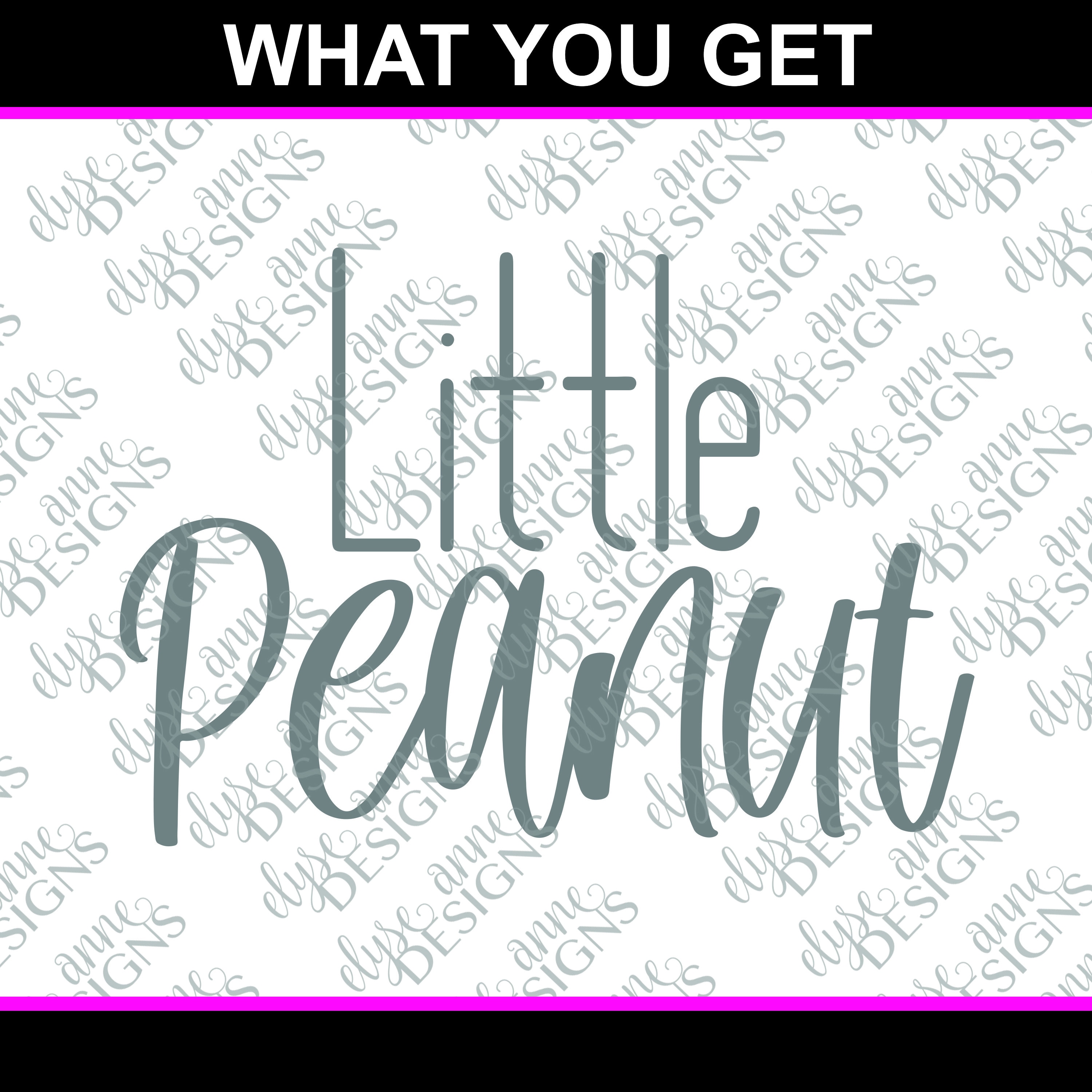 SVG / DXF Little Peanut Instant Download Silhouette Cricut | Etsy