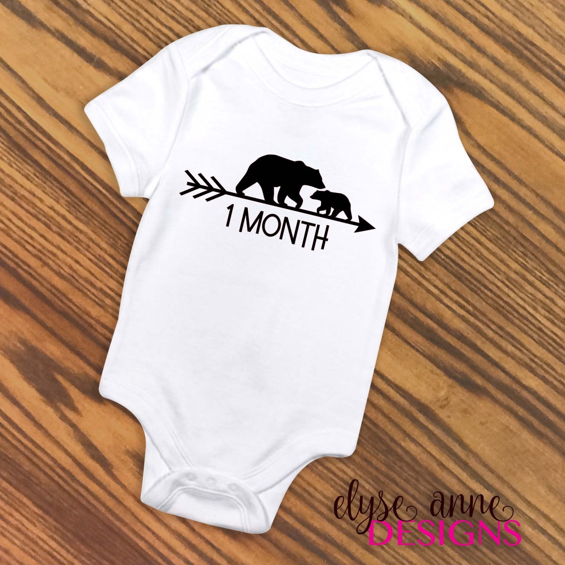 SVG/DFX Instant Download: Bear Theme Baby Monthly Photo - 12 Month Set ...