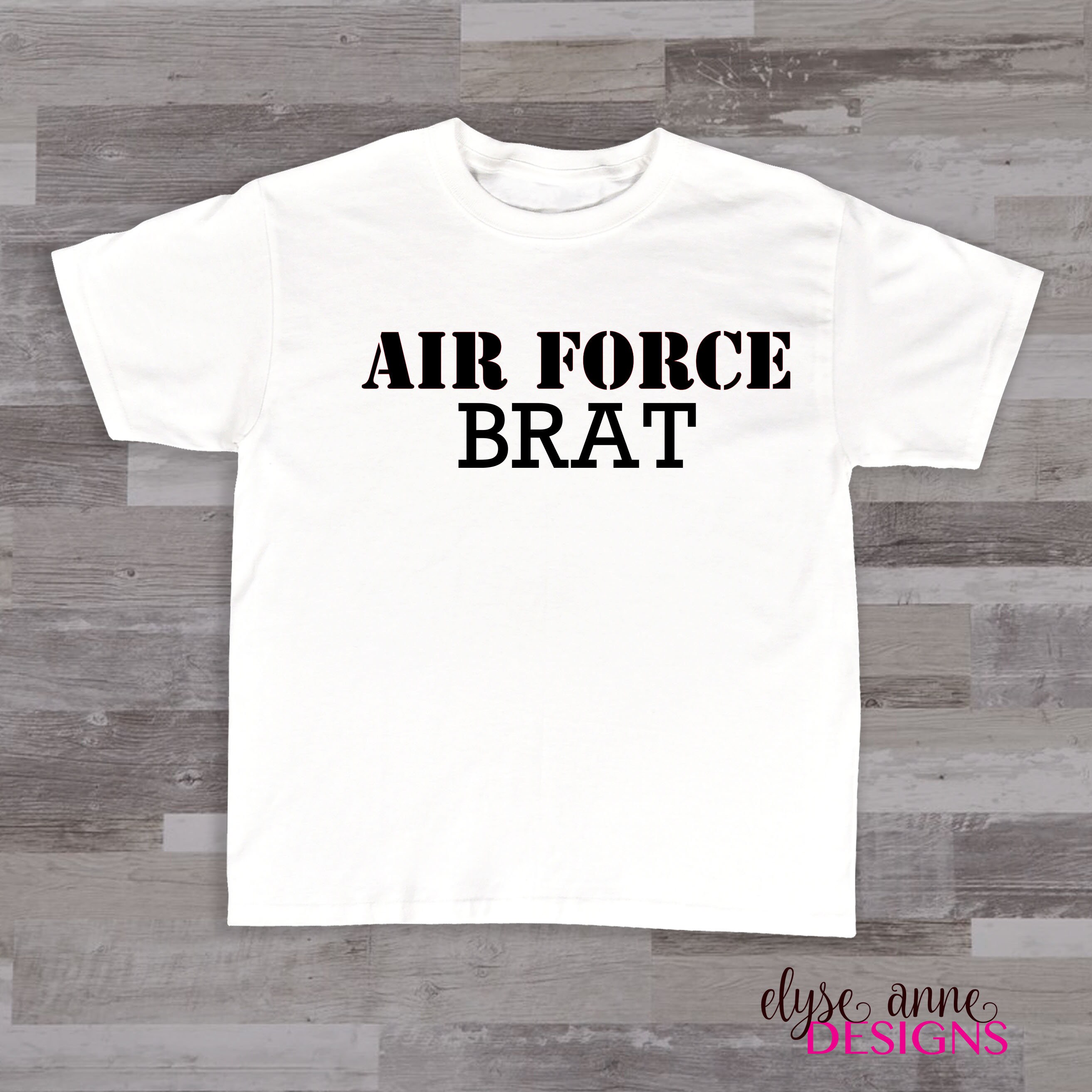 SVG/DFX Instant Download: Air Force Brat - Armed Forces Theme - Infant ...