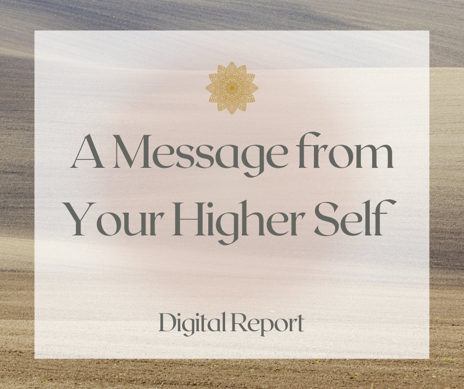 A Message From Your Higher Self - Etsy