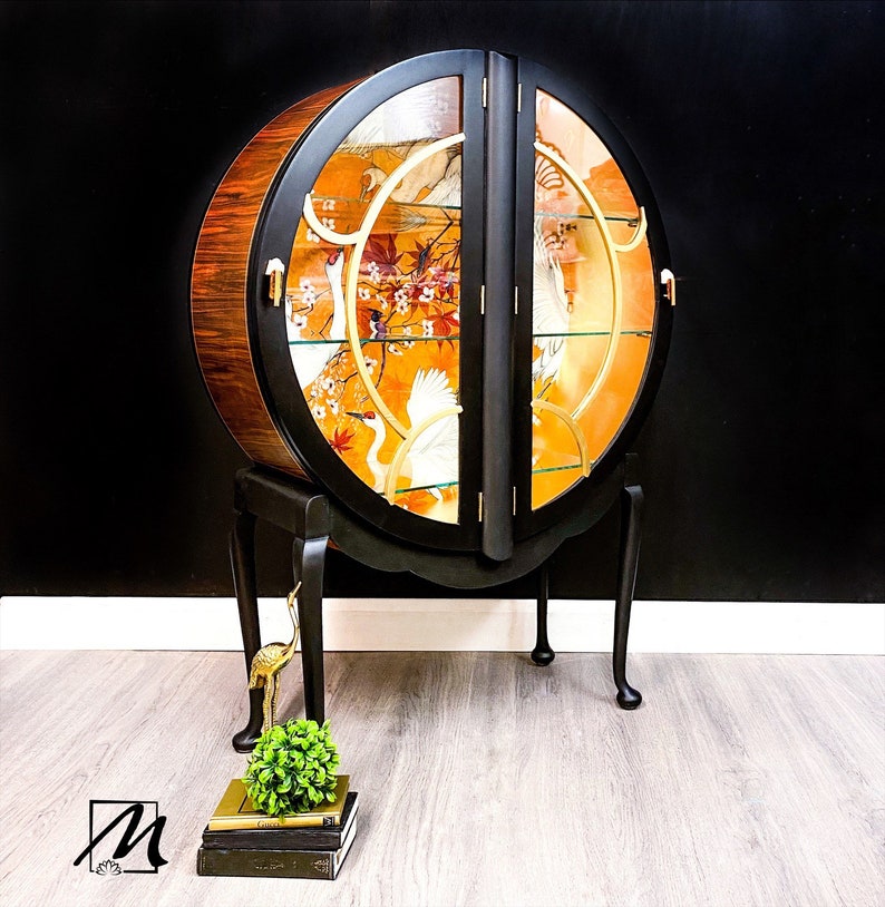 Sold!! Lotus Rising Display Cocktail Cabinet - Etsy UK