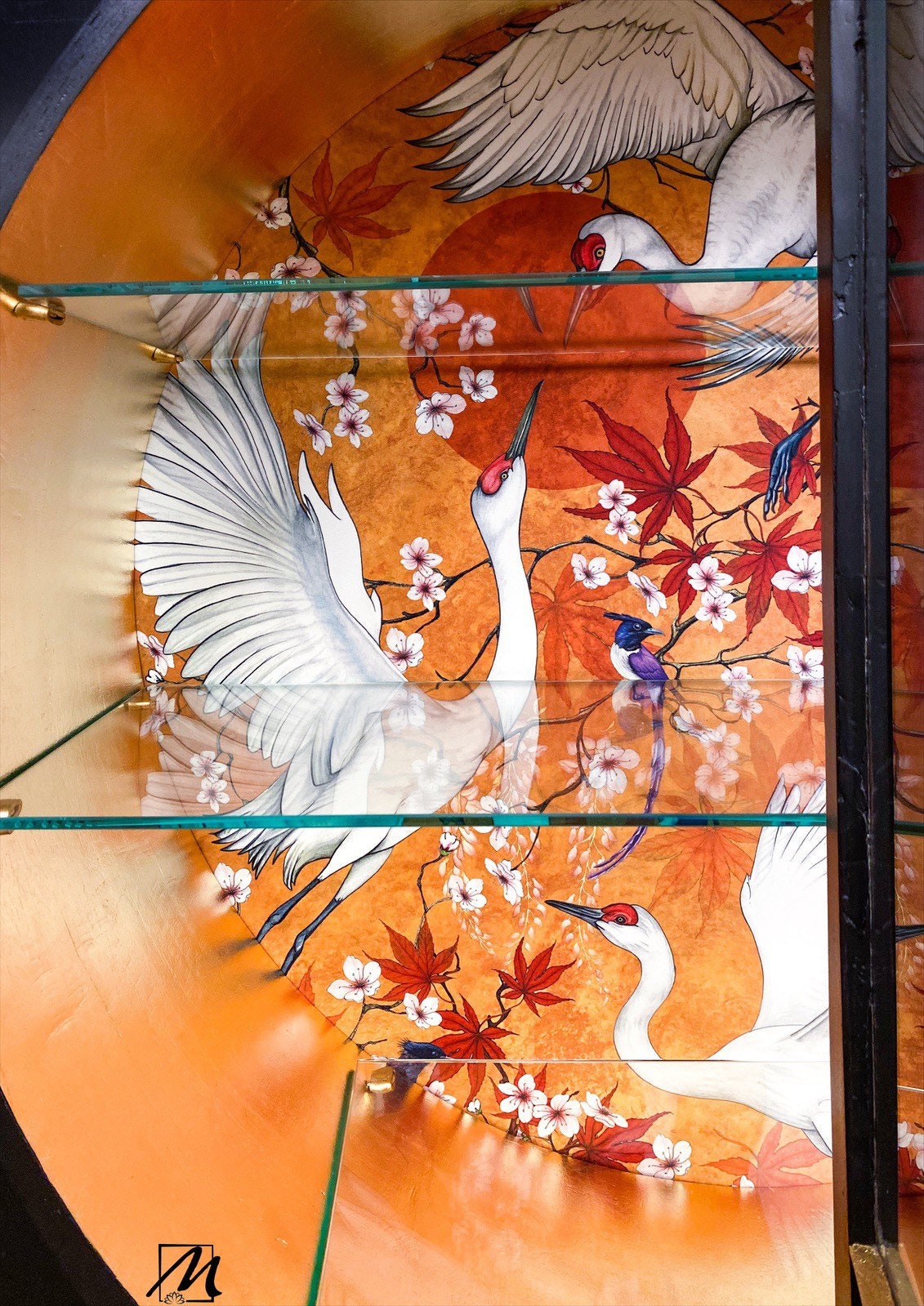 Sold!! Lotus Rising Display Cocktail Cabinet - Etsy UK