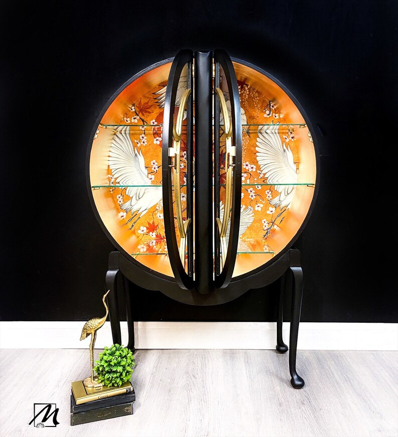 Sold!! Lotus Rising Display Cocktail Cabinet - Etsy UK