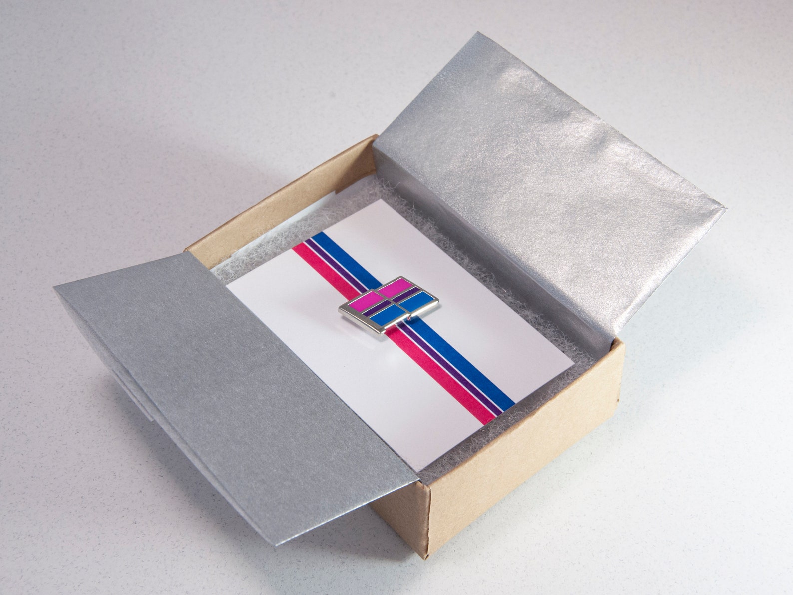 Bi Pride Pin Bisexual Pride Flag Pin Hard Enamel Bi Etsy