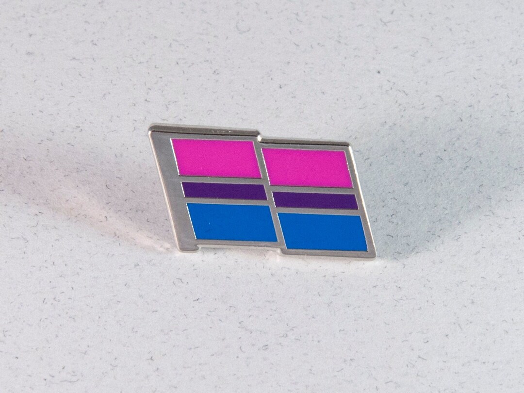 Bi Pride Pin -- Bisexual Pride Flag Pin -- Hard Enamel Bi Pride Lapel ...