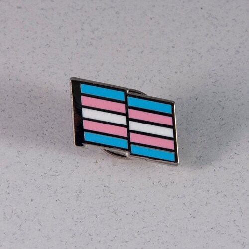 Feminist Trans Flag Pin Hard Enamel Pin Transgender - Etsy