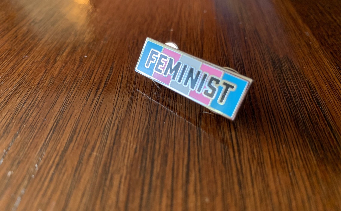 Feminist Trans Flag Pin Hard Enamel Pin Transgender | Etsy