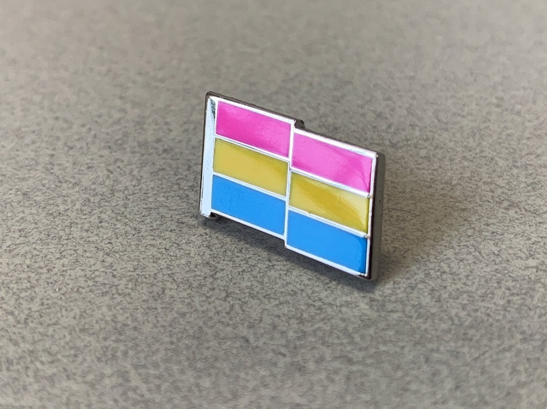 Pansexual Flag Pin Hard Enamel Pan Pride Lapel Pin - Etsy
