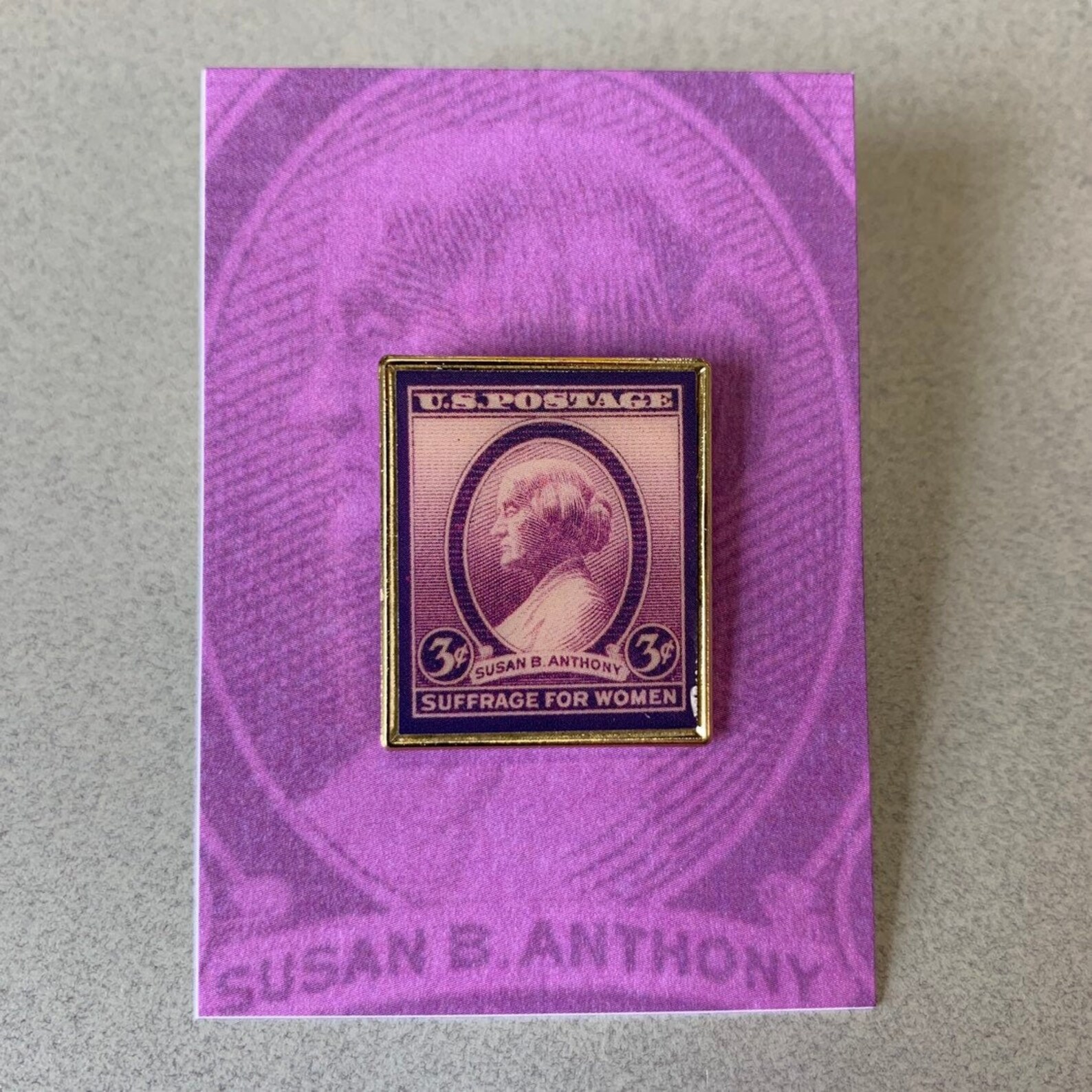 Womens Suffrage Jewelry Vintage-style Susan B. Anthony Pin - Etsy