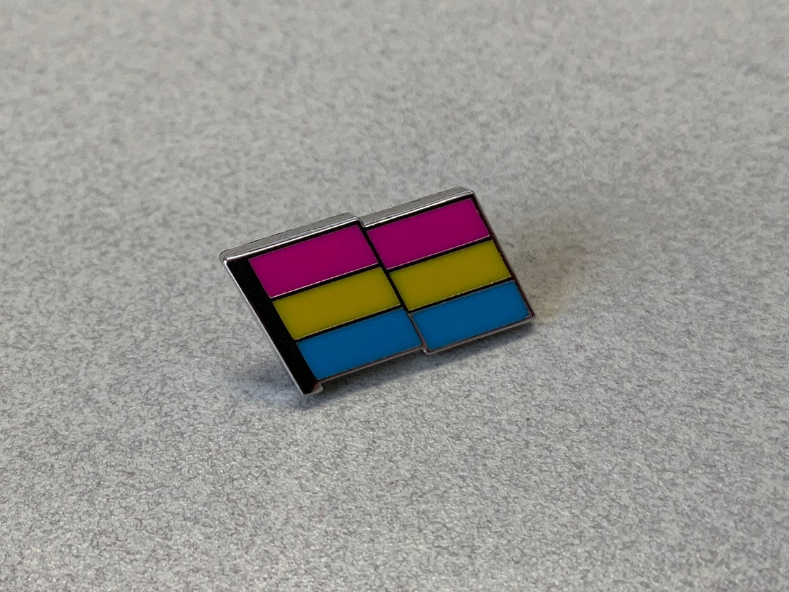 Pansexual Flag Pin Hard Enamel Pan Pride Lapel Pin | Etsy
