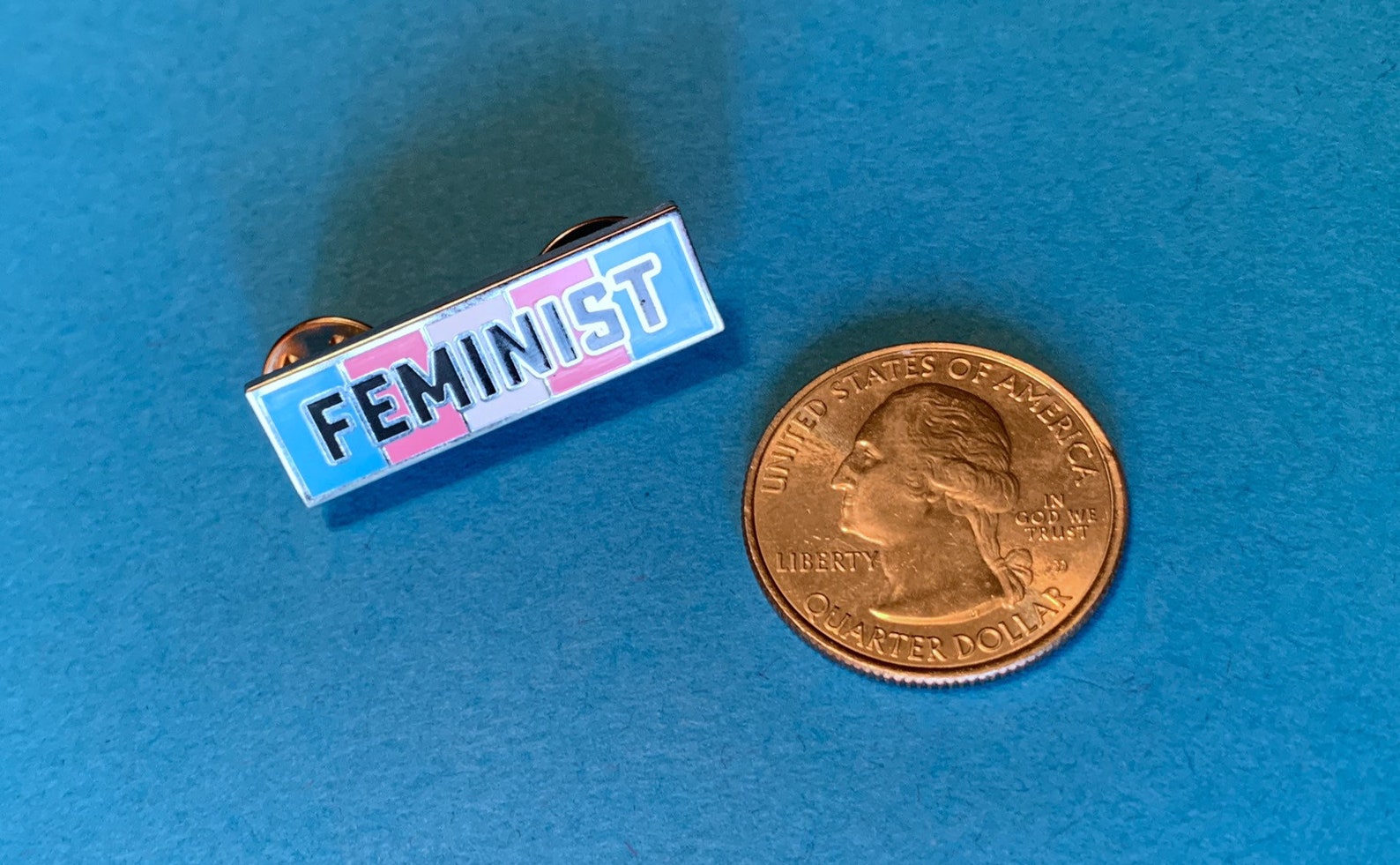 Feminist Trans Flag Pin Hard Enamel Pin Transgender | Etsy