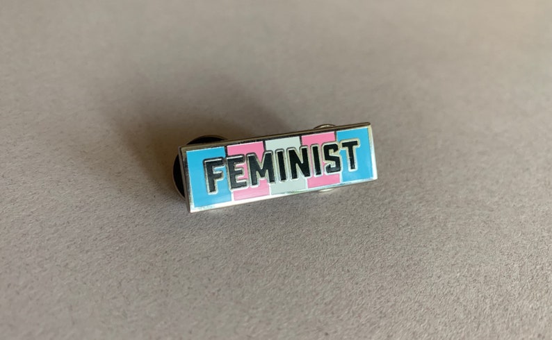 Feminist Trans Flag Pin Hard Enamel Pin Transgender | Etsy