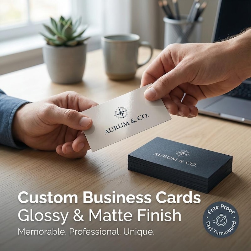 Matte Printed Business Card - Etsy