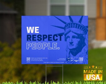 Respect Yard Sign - Etsy