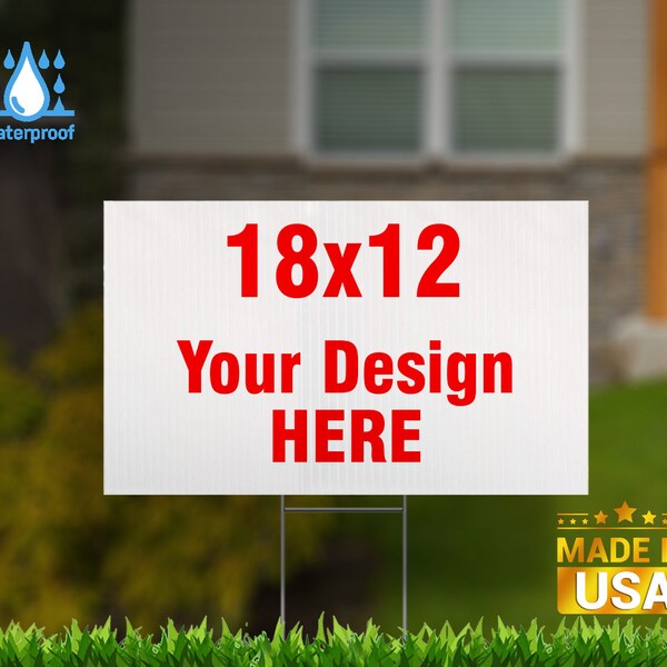 18x12 Yard Sign - Etsy