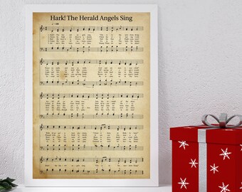 Instant Download, Hark! Herald Angels Sing Printable Christmas Hymn ...