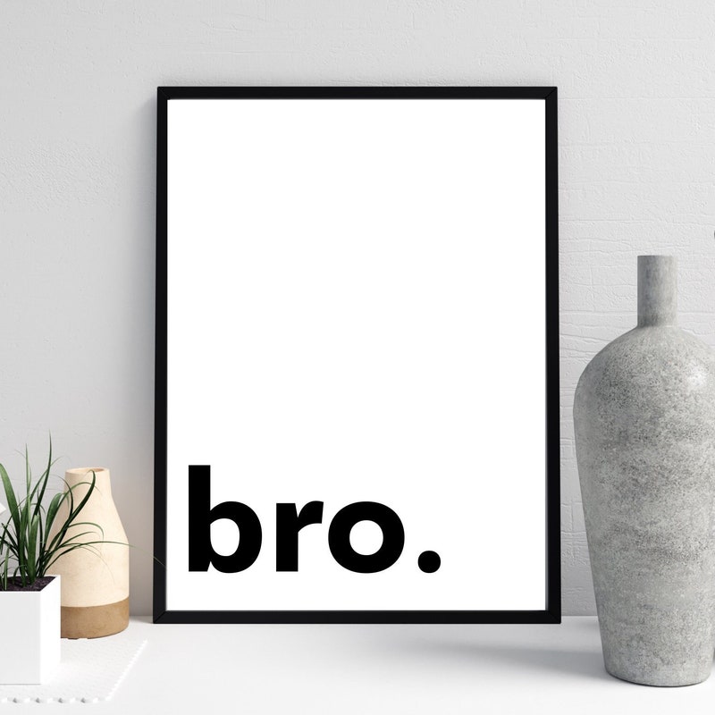 Bro Wall Art - Etsy