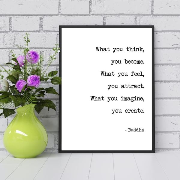 What You Think Poster - Etsy