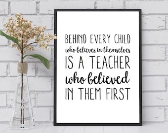 SVG File Behind Every Child Who Believes in Themselves, is a Teacher ...