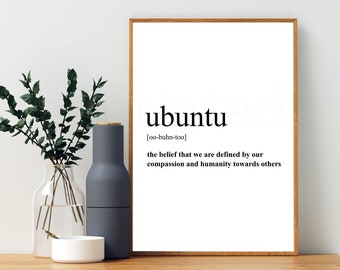 Ubuntu Definition - Etsy