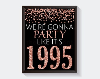 1995 Birthday Sign - Etsy