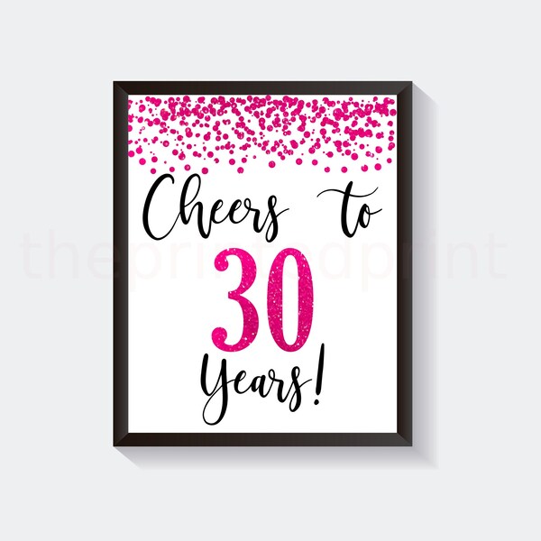 30th Birthday Decor - Etsy