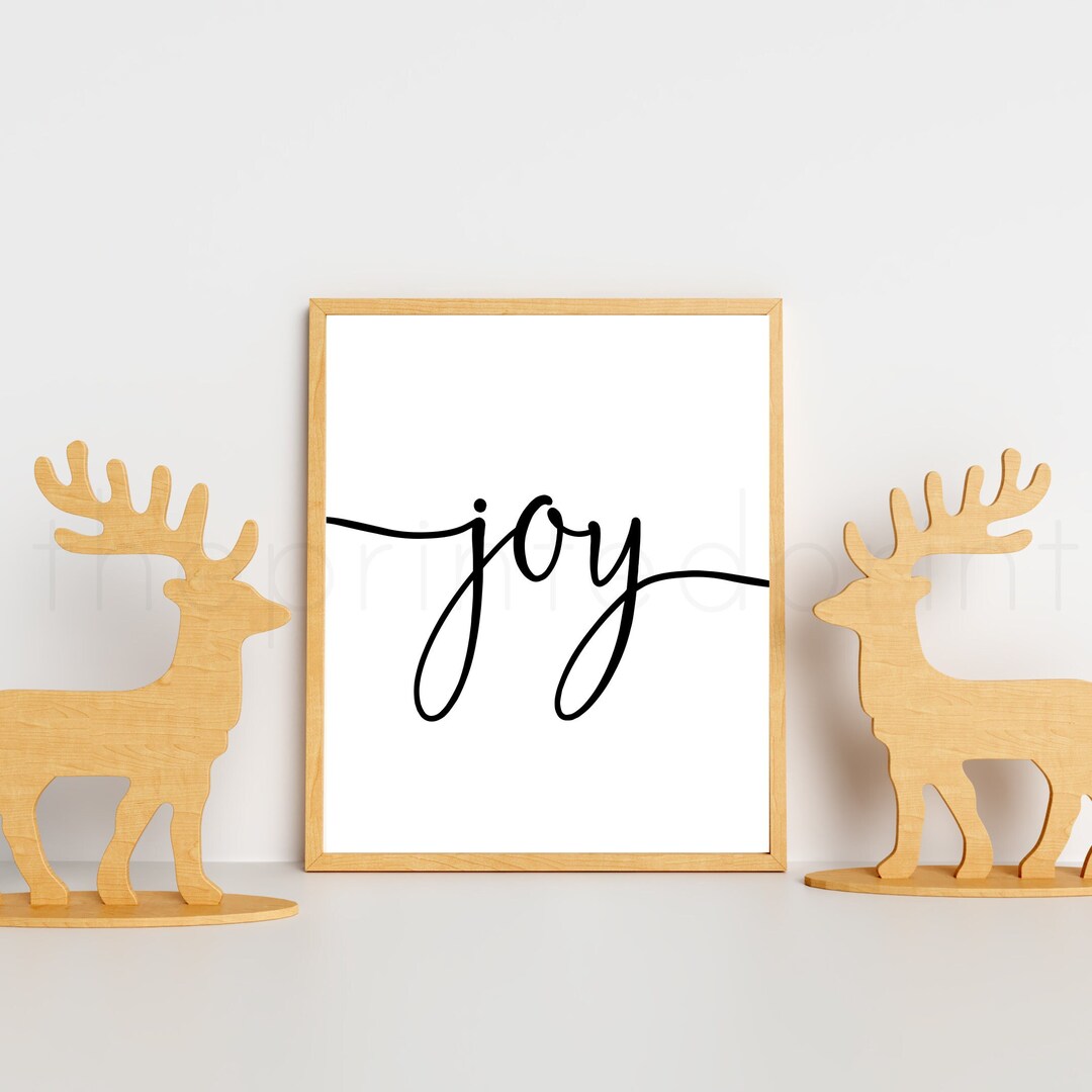 Joy Poster Joy Print Joy Printable Christmas Decor Christmas Printable ...