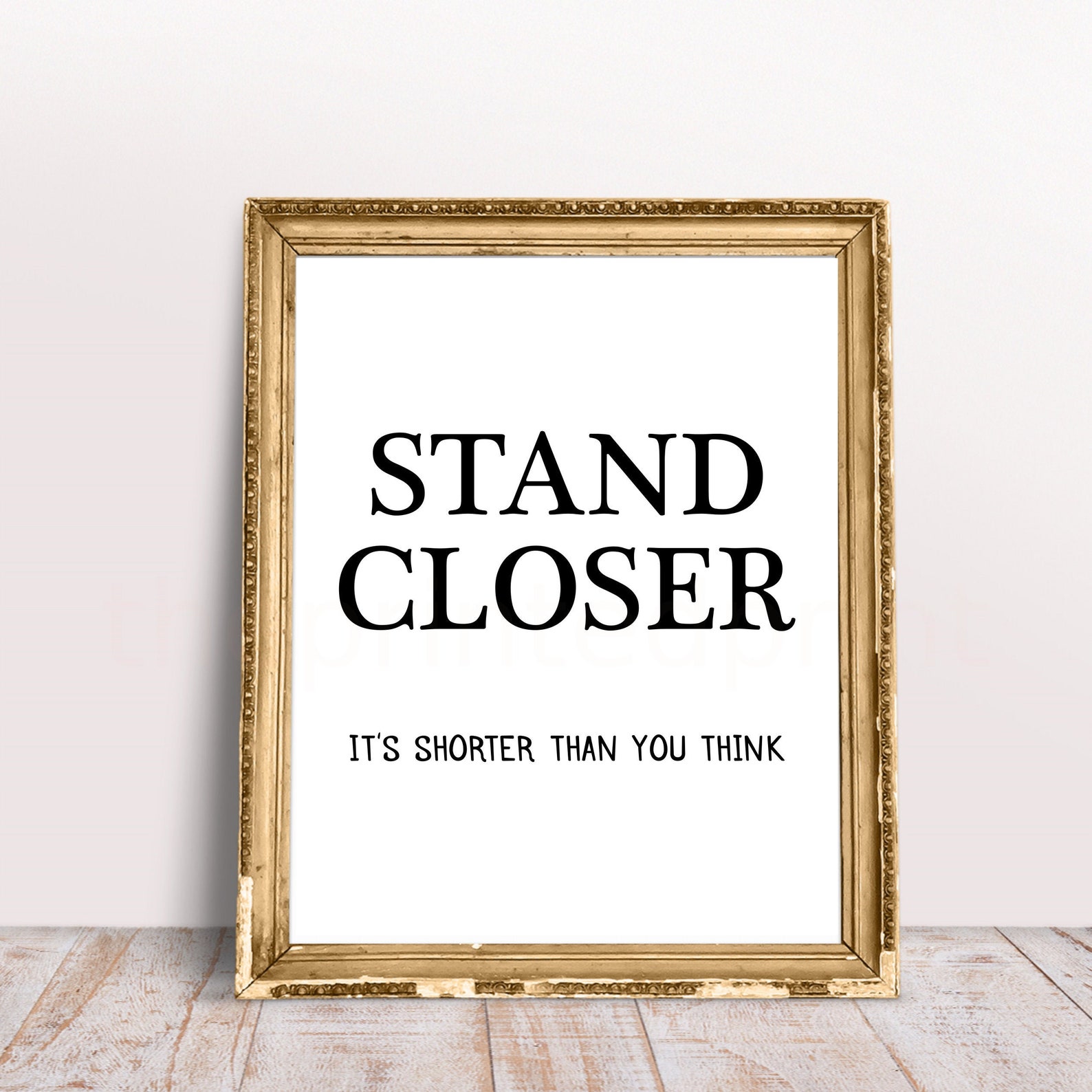 Funny Bathroom Sign: Stand Closer Quote Art (digital Download) - Etsy