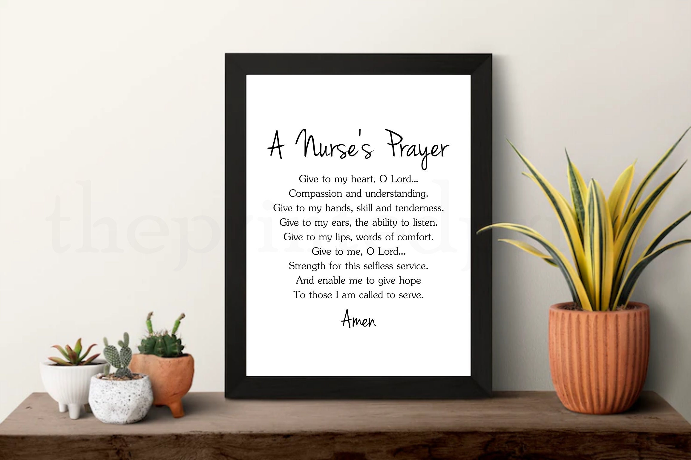 Nurse's Prayer Print, Medical Staff Gift (digital Download) - Etsy